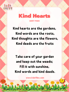 Kind Hearts – Short Poem – Kids Files