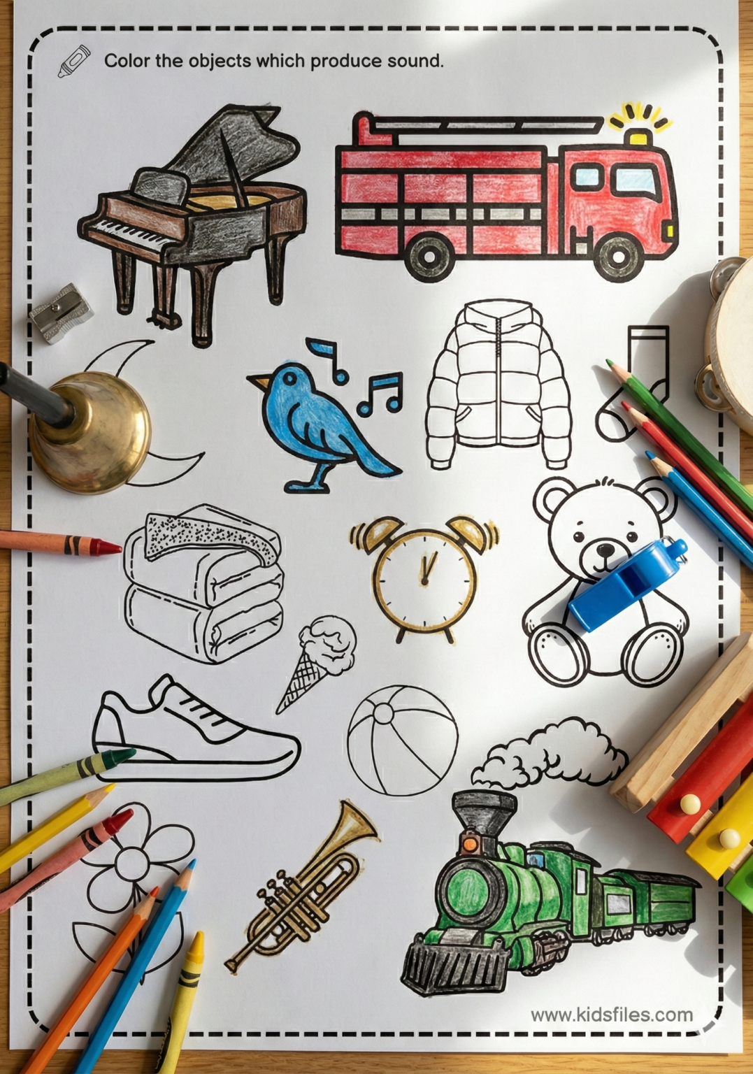 Auditory Discrimination Worksheets for Young Learners – Kids Files